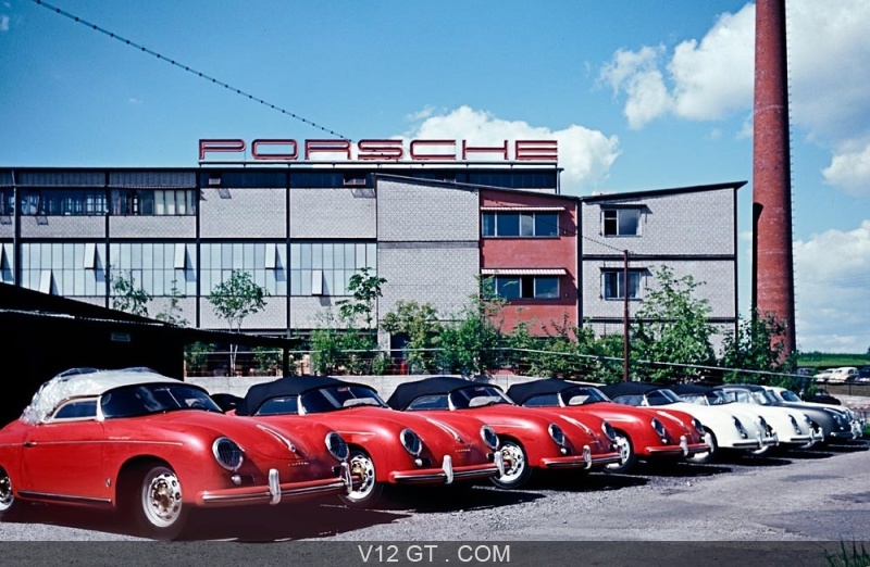 Porsche 356 Speedster parking usine / Porsche / Photos Classic / Les ...