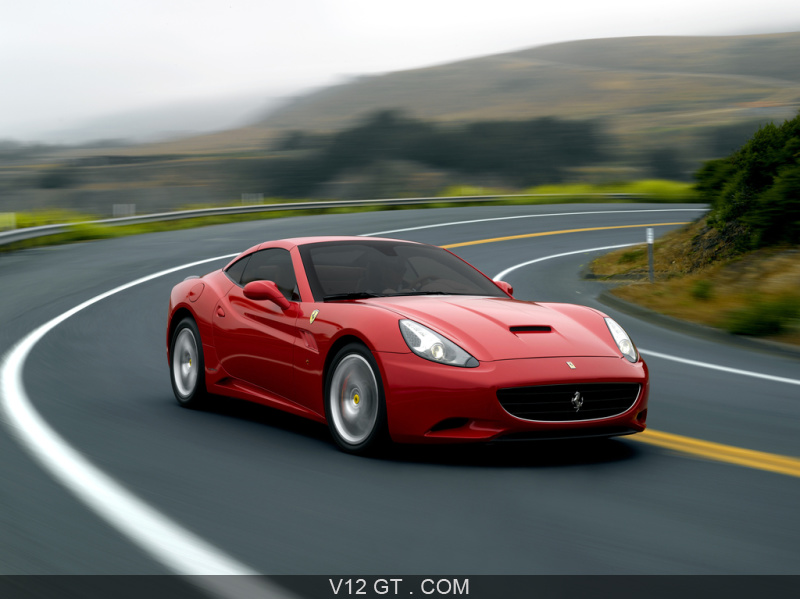 Ferrari California rouge 3/4 avant droit travelling / Ferrari / Photos ...