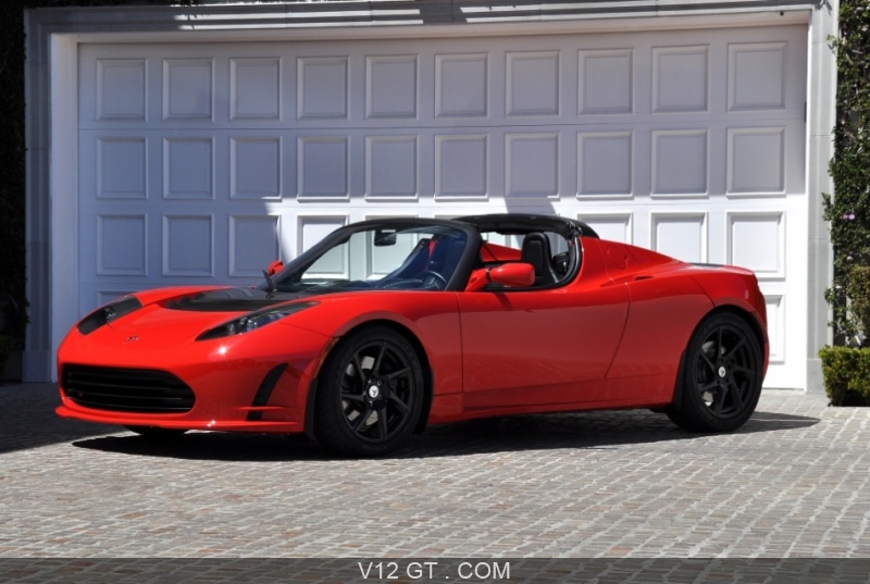 Tesla Roadster Sport rouge 3/4 avant gauche 2 / Tesla / Photos GT / Les ...