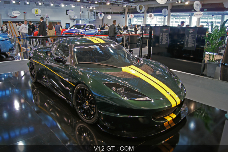 Top Marques Monaco 2010 - Lotus Evora Cup vert foncé 3/4 avant droit ...