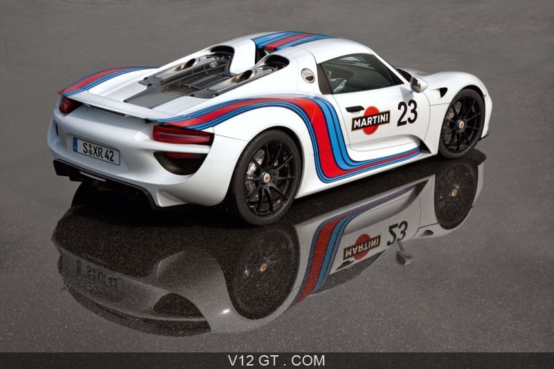 Porsche a dévoilé une 918 Spyder Concept habillée aux couleurs de ...