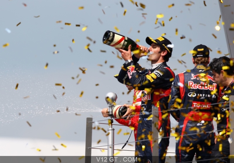 F1 GP Grande-Bretagne Red Bull podium Webber / F1 / Photos Sport / Les ...
